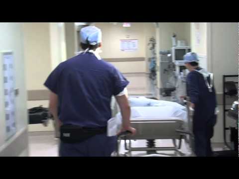 Patient wheeling-in to surgery - YouTube