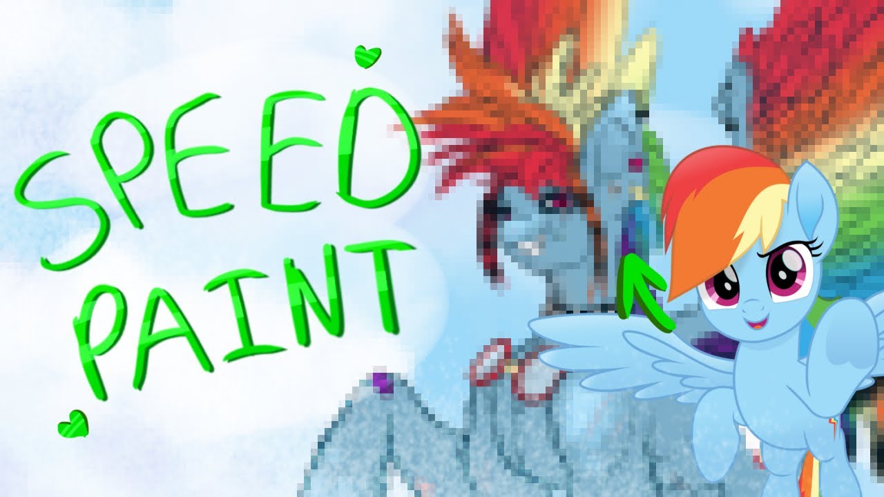 🌈⚡️ MLP SPEEDPAINT || Rainbow Dash Redesign! [G4 AU] ⚡️🌈 - YouTube