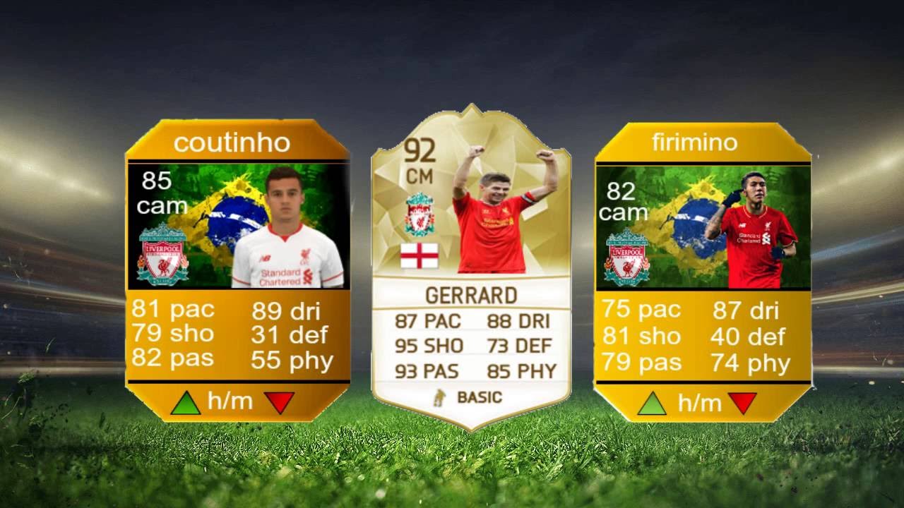 fifa 17 liverpool fc players card prediction design and review - YouTube