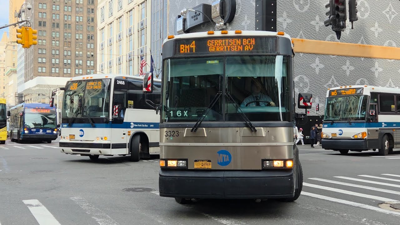MTA Bus/NYCT: PM Rush Hour Bus Action Along 57th Street (+ Bonus Clips ...
