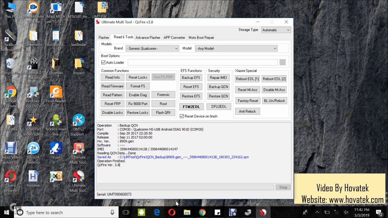 How to backup and restore Qualcomm QCN using Ultimate Multi Tool QcFire ...
