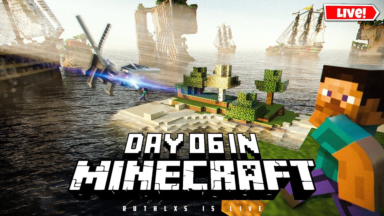 🔴 [DAY 06] ENCHANTED HUNT: SLAYING THE ENDER DRAGON! | MINECRAFT: JAVA ...