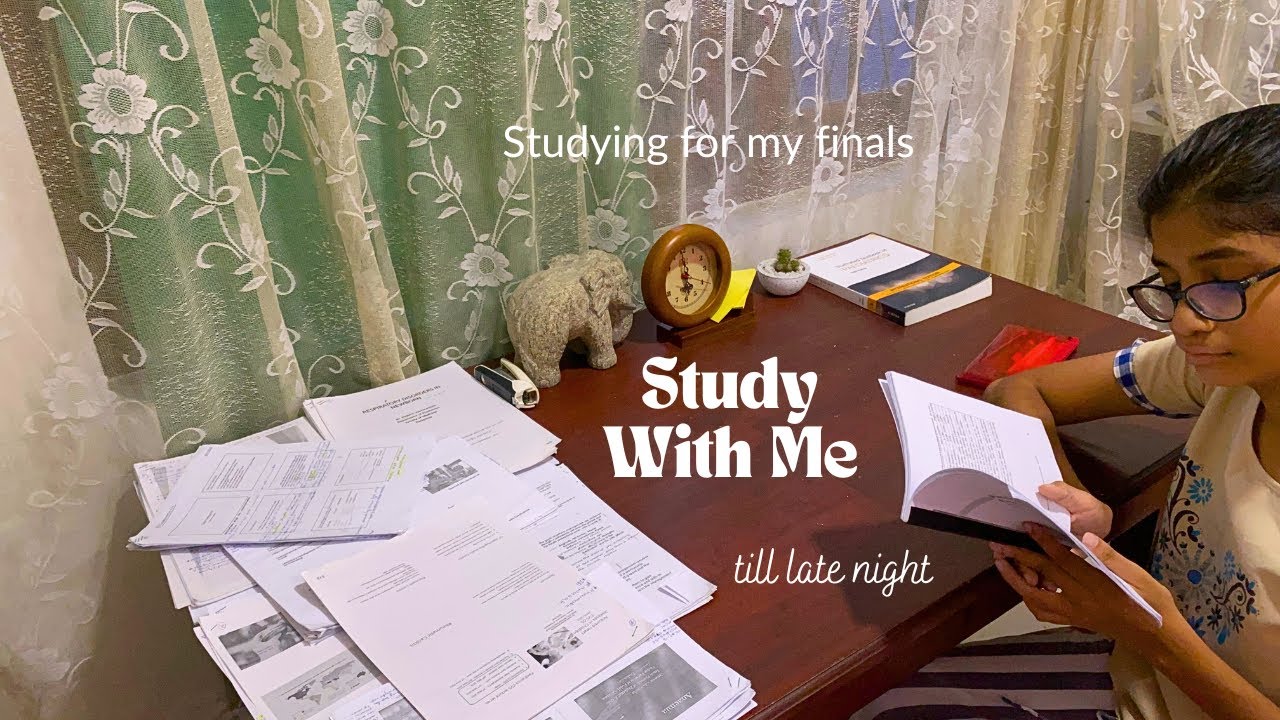 Study till night with me - night study session of a final year medical ...