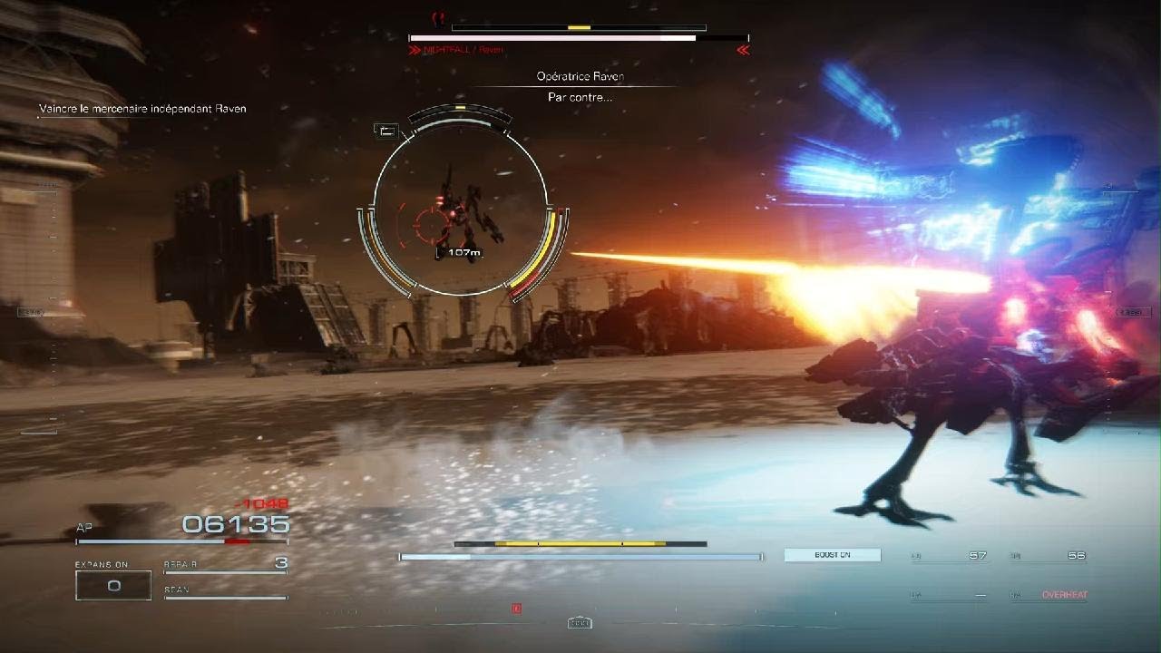 ARMORED CORE VI PS5 - Nightfall/Raven Boss Fight - YouTube
