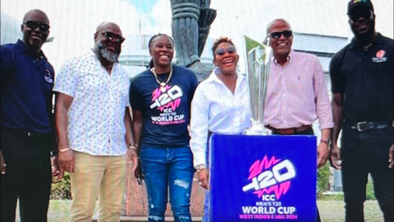 ICC Men’s T20 World Cup trophy arrives and leaves Oistins as part of ...