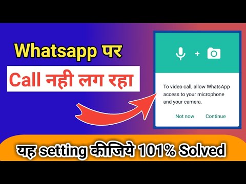 to video call allow whatsapp access to your camera tap settings ...