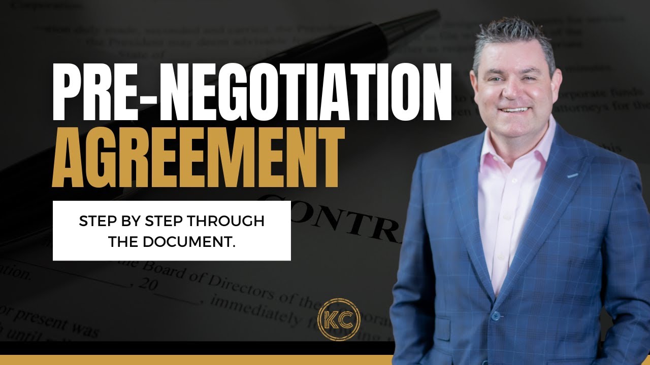 Understanding Pre-Negotiation Agreements: A Step-by-Step Guide - YouTube