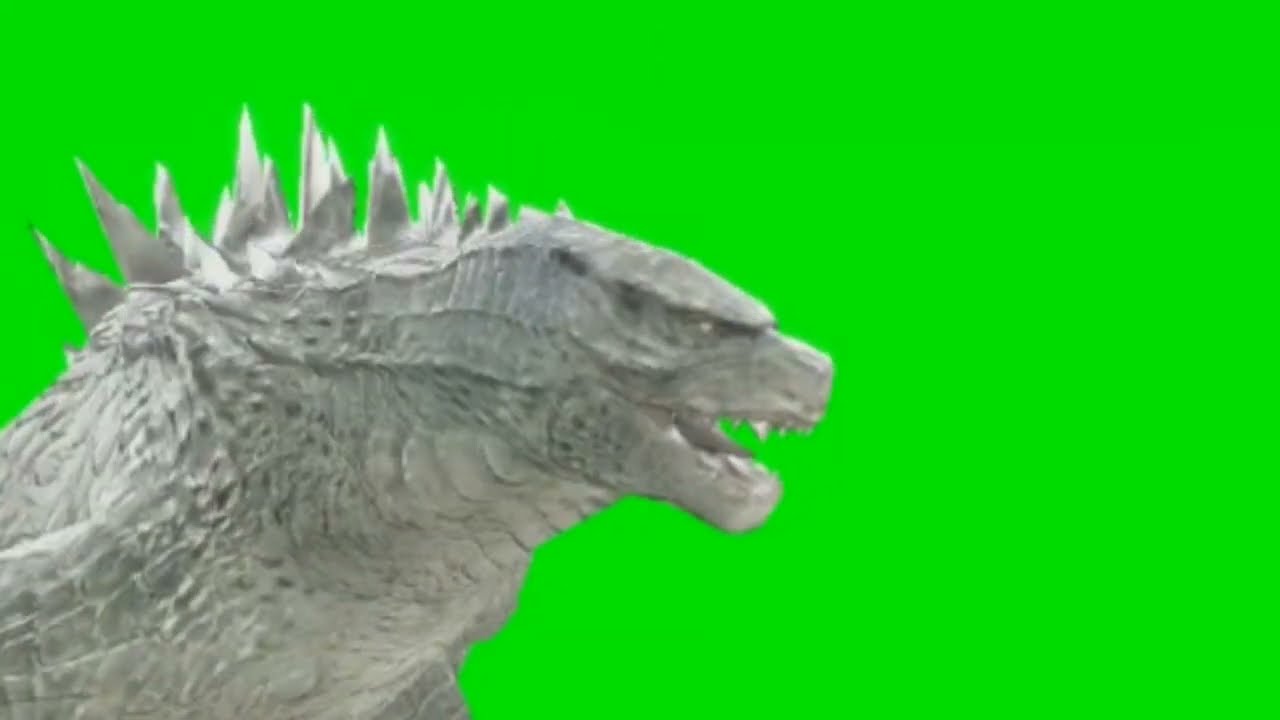 Godzilla green screen - YouTube