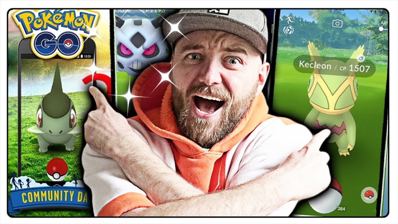 SHINY AXEW COMUNITY DAY W POKEMON GO? KECLEON NADCHODZI! - YouTube