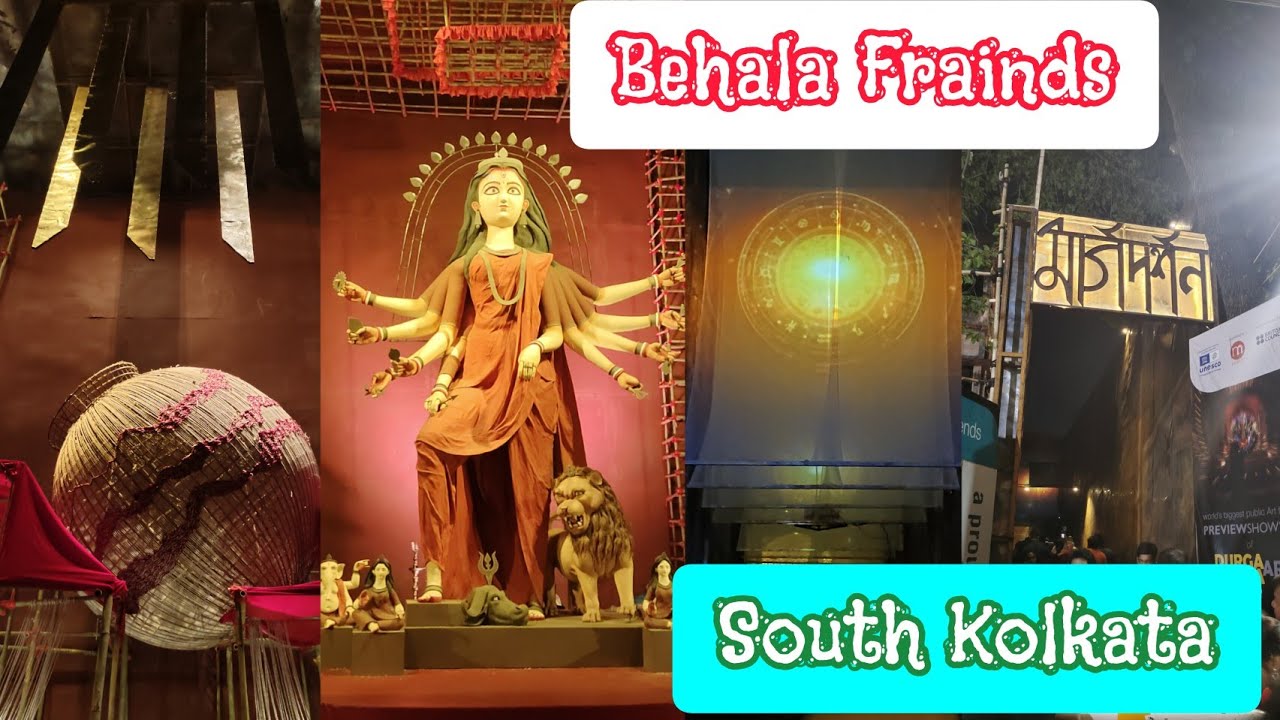 📍Behala Frainds || Kolkata Durga Puja 2023 || South Kolkata || Durga ...