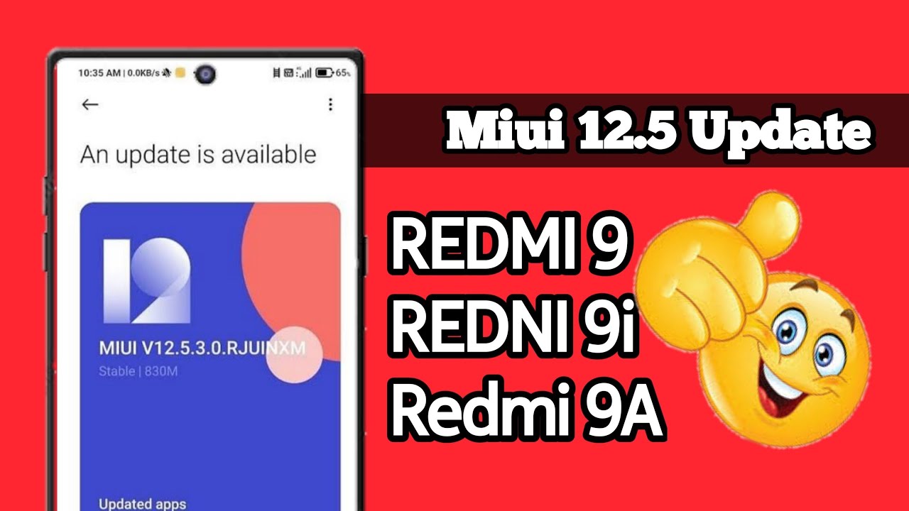 Redmi 9A/9i,Redmi 9 New Software Update | Miui 12.5 and Android 11 ...