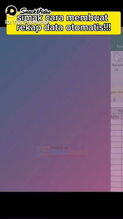Tutorial Membuat Data Otomatis - YouTube