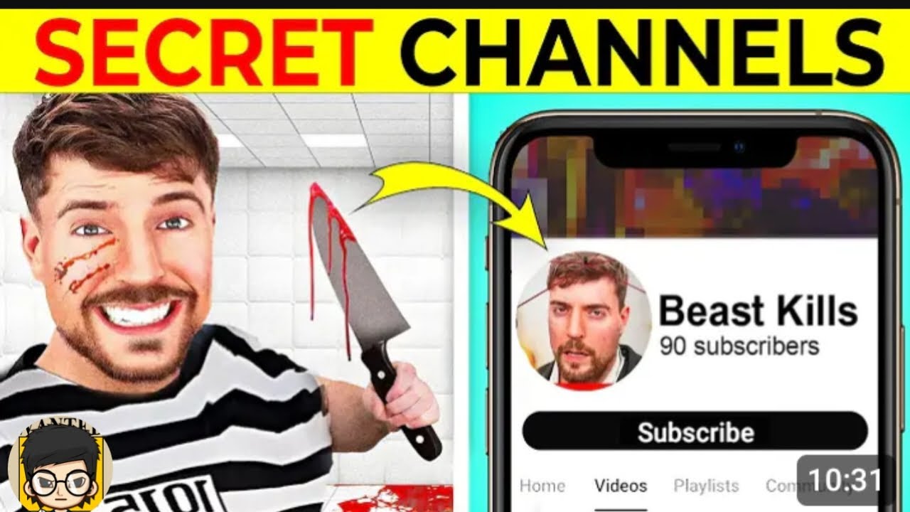 FAMOUS YOUTUBERS SECRET CHANNELS 😨 - YouTube