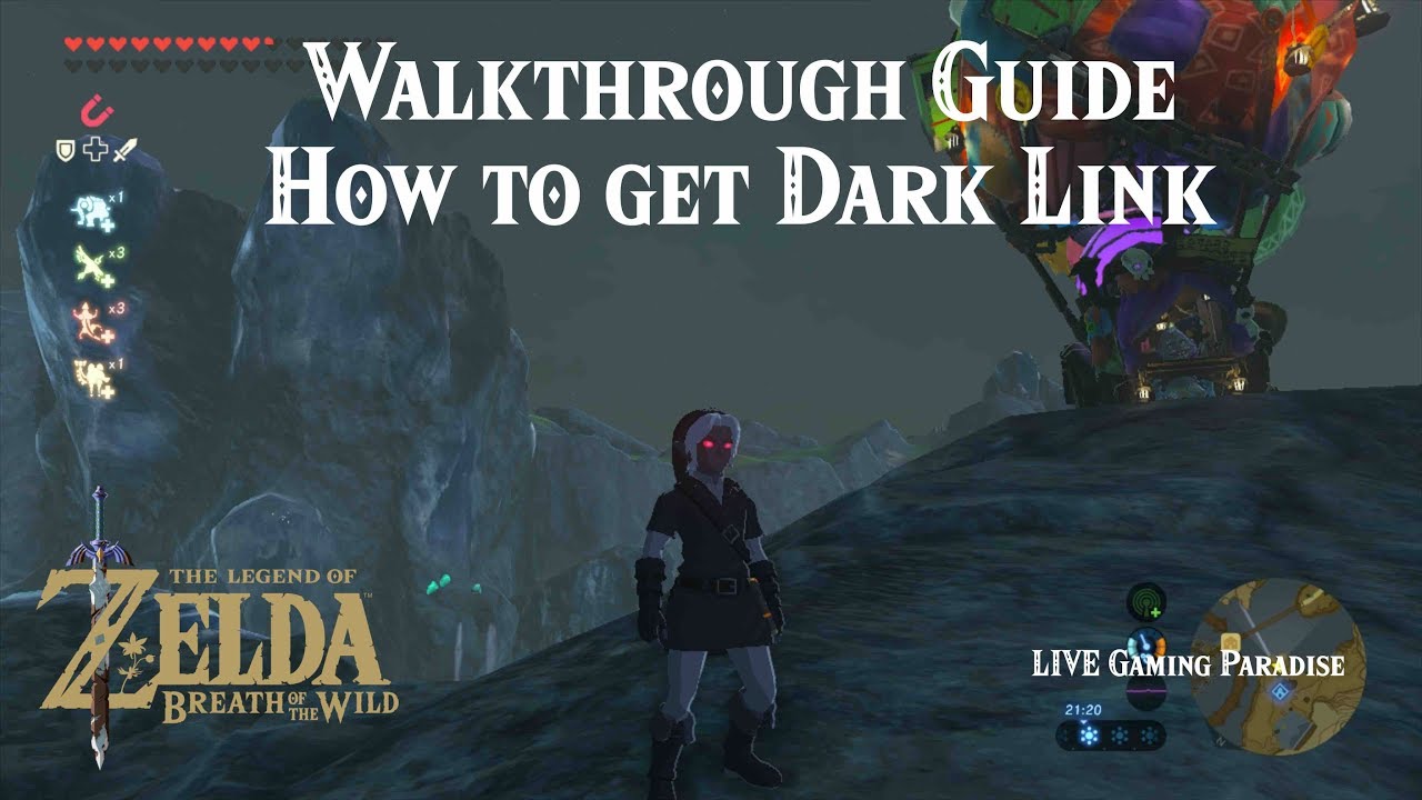 Breath of the Wild | Dark Suit (Dark Link) Harvesting Monster Parts ...