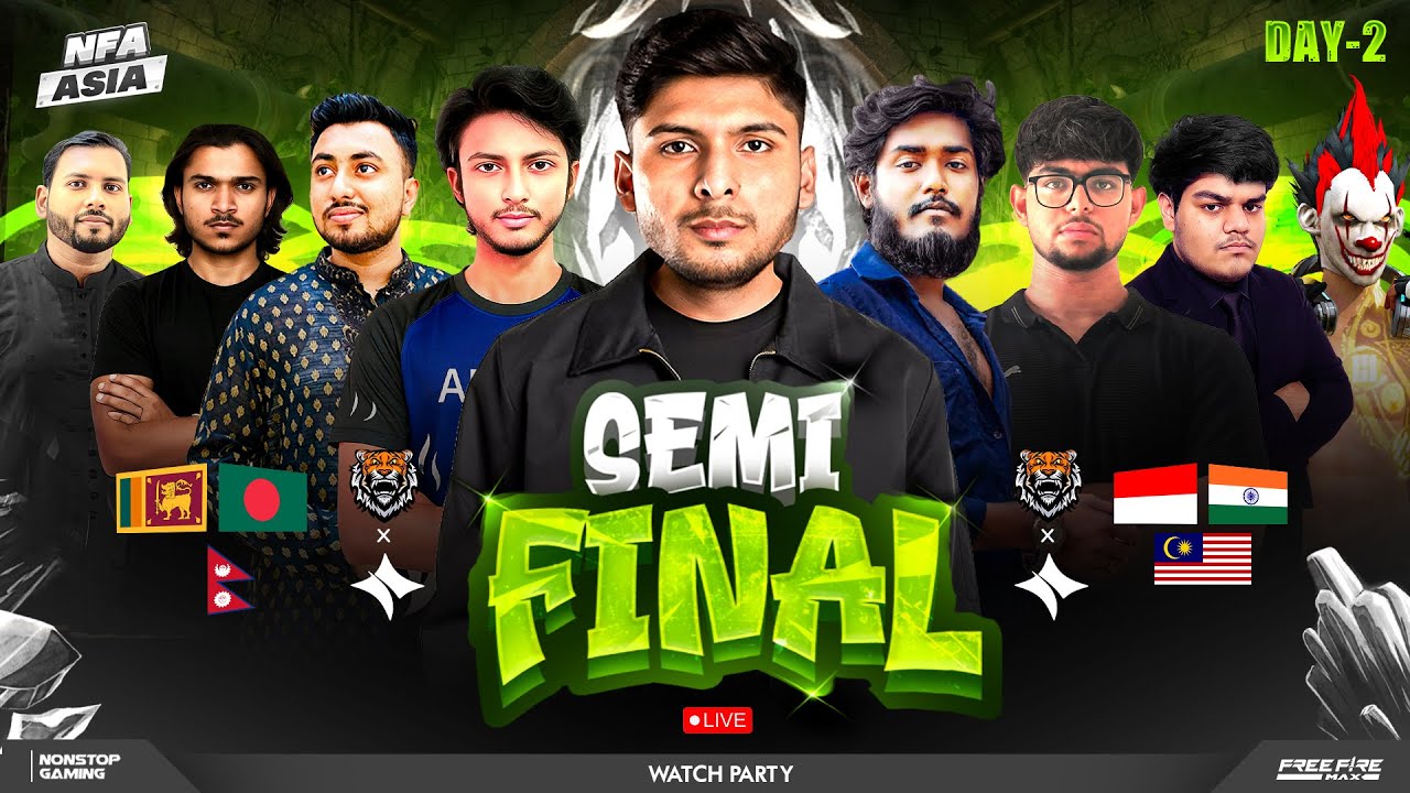 NFA ASIA CUP SEMI FINAL DAY-2 🔥🏆 || APX vs NXT vs ZM vs XT vs NL vs OV ...