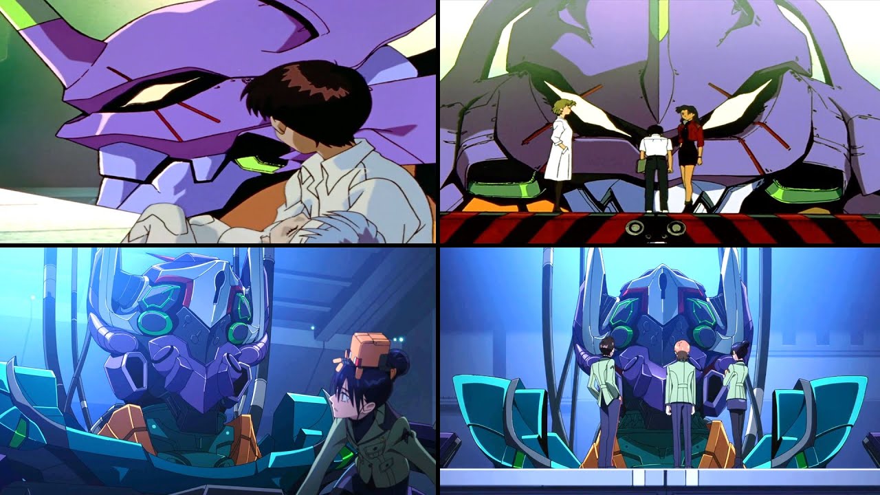 EVA-01 & GFreD Intro (Evangelion VS GQuuuuuuX Comparison)[Gundam Nyaan ...