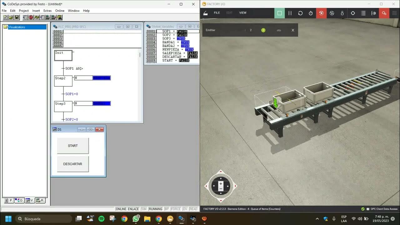 Conexion Codesys y Factory IO - YouTube