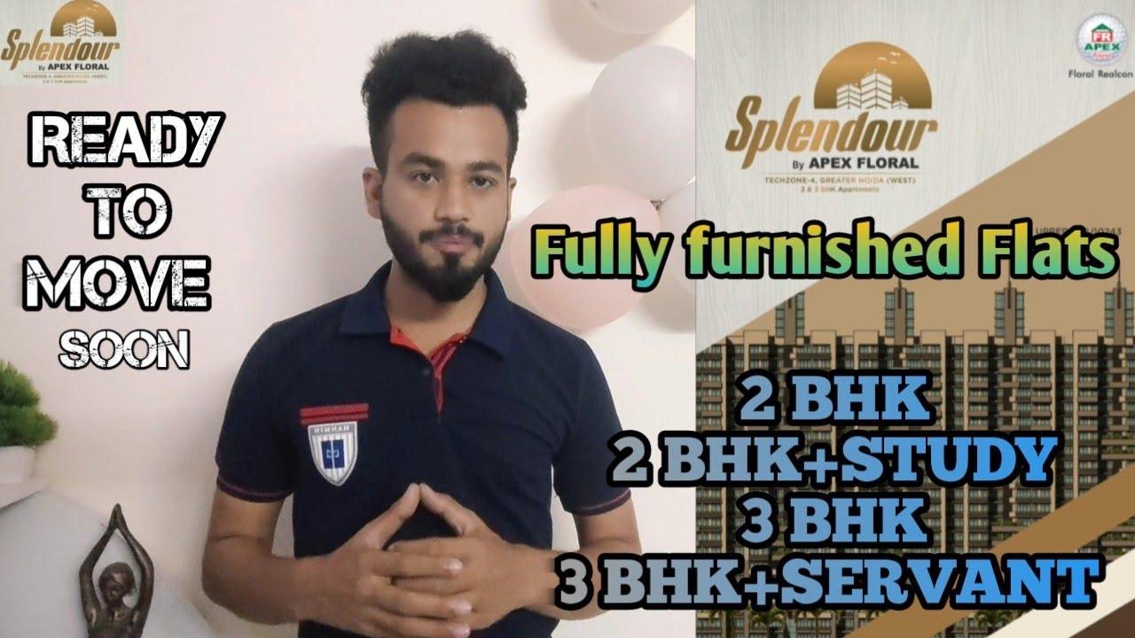 2BHK & 3BHK Apex Splendour Fully furnished flats In Noida Extension 📲 ...