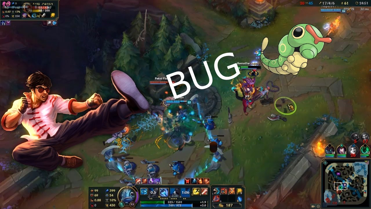 League of Legends Lee Sin and Camille BUG - YouTube