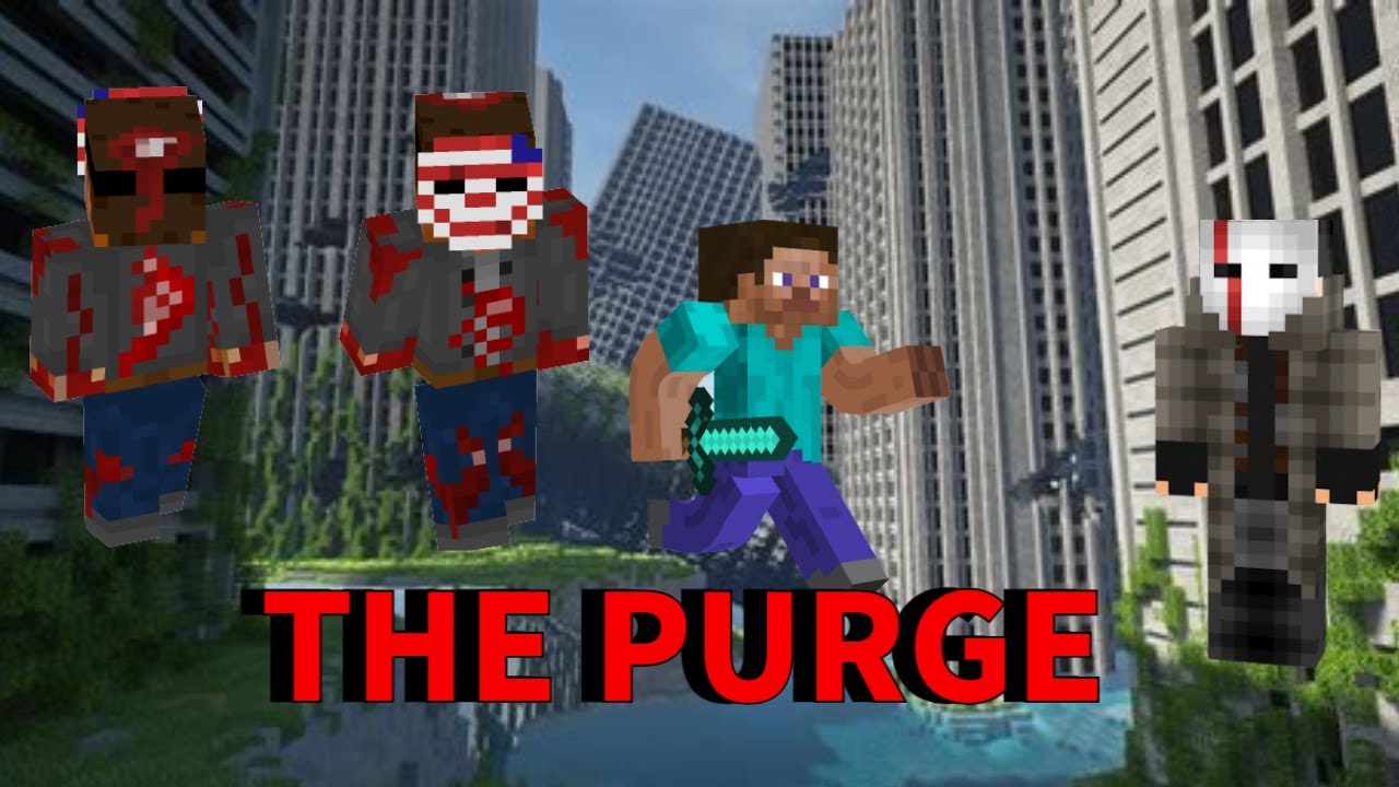 I Made Minecrafts Best players Simulate THE PURGE!!! - YouTube