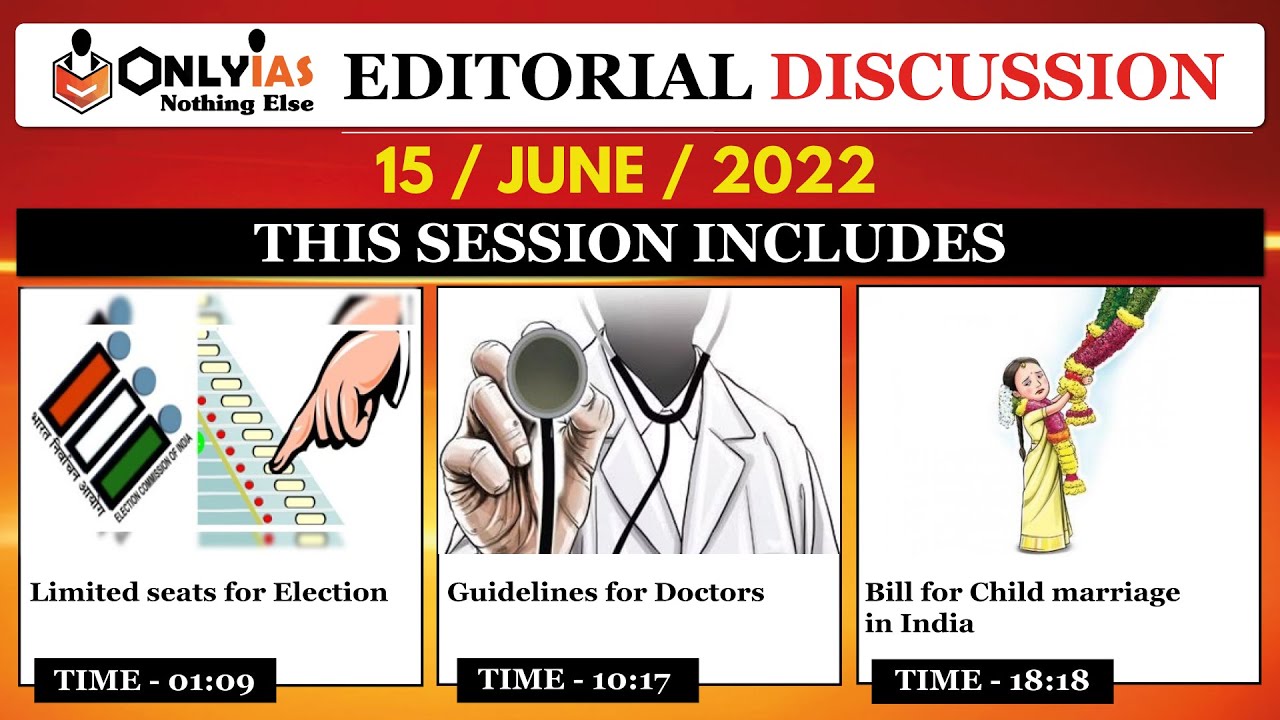 15 June, 2022 | Editorial , Newspaper analysis | Child marriage ...