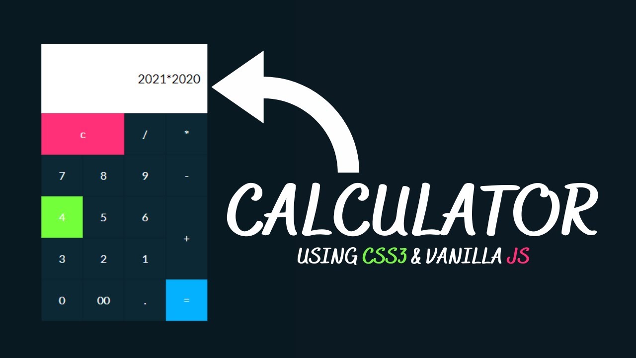 Calculator Using Html Css3 And Javascript Javascript Project Tutorial 9759