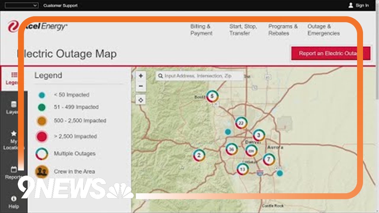 Snow causes power outages in Denver metro area Saturday - YouTube