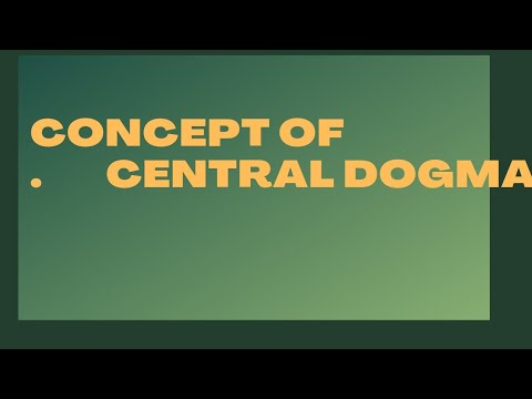 concept of central dogma - YouTube