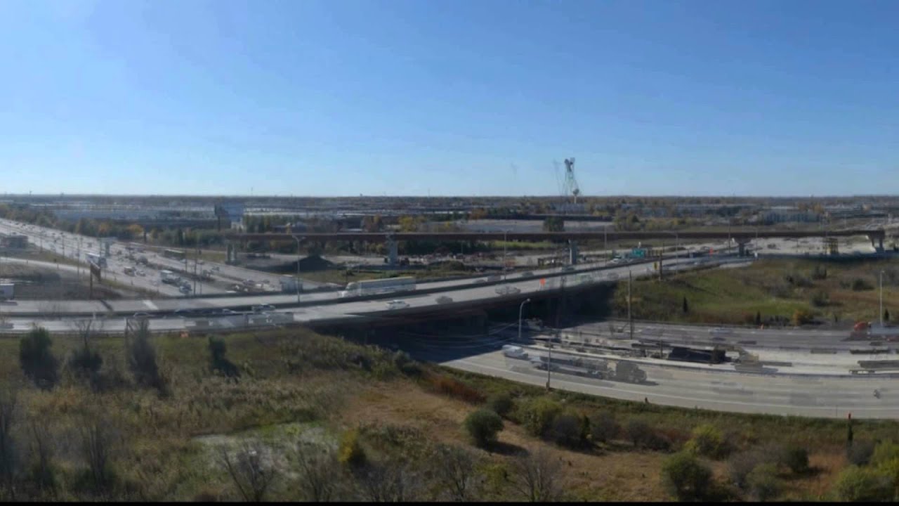 I-290 Interchange Project Time-Lapse - YouTube