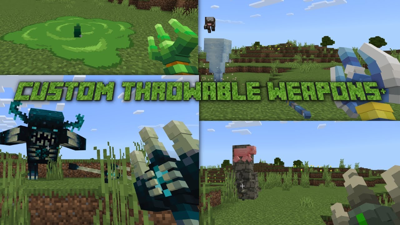 Custom Throwable Weapons+ Addon - YouTube