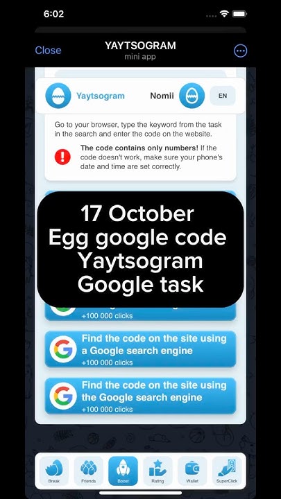 17 October egg google code /task yaytsogram google task #ytshorts #shortsfeed #viralshorts - YouTube