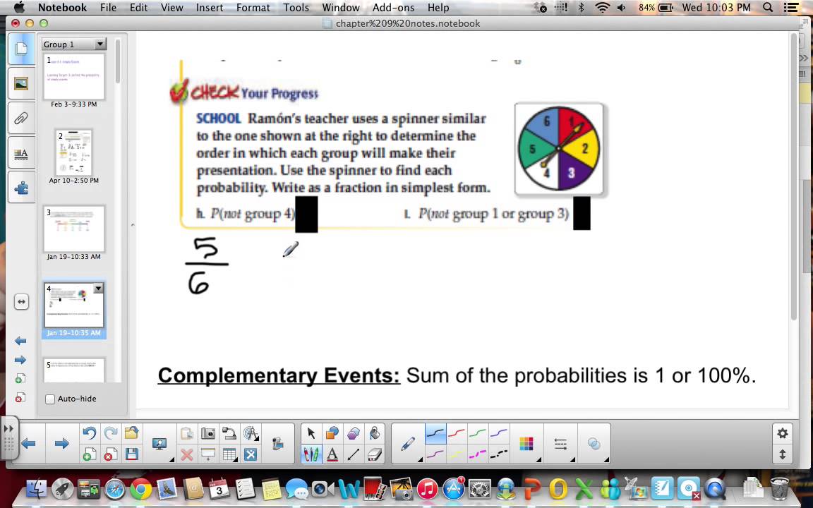 6th Grade Lesson 9 1 Simple Events - YouTube