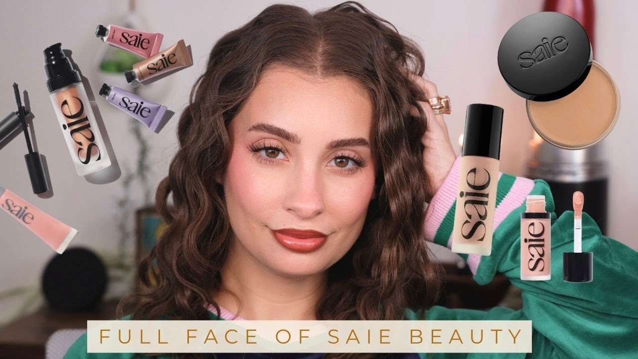 full face of Saie Beauty: first impressions - YouTube