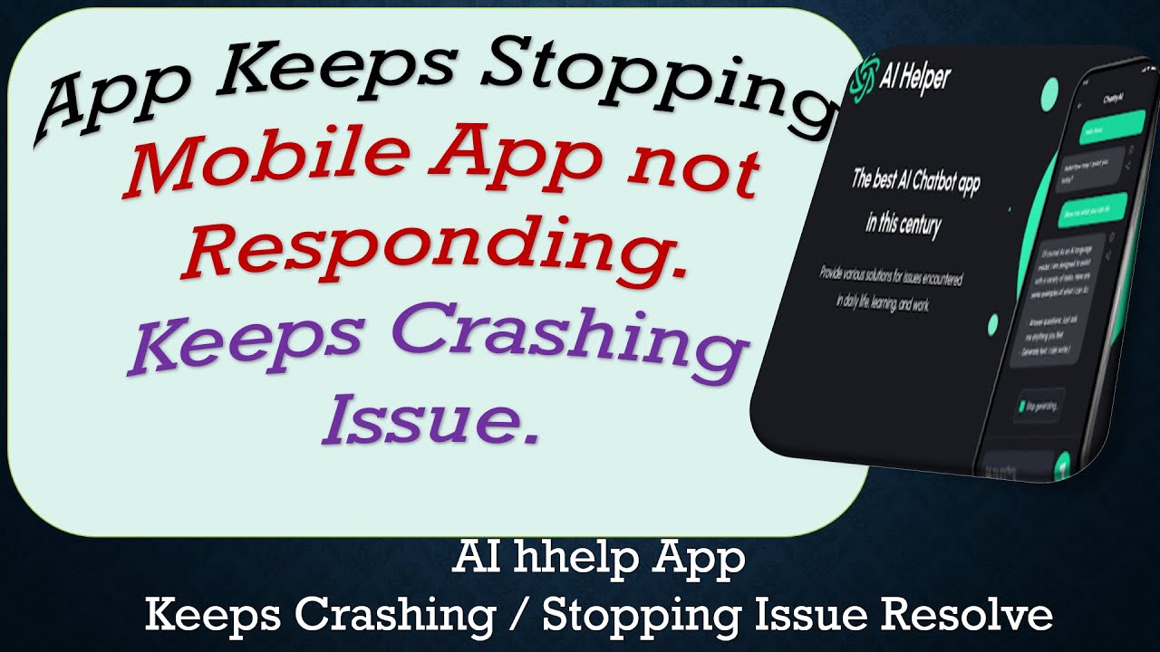 How To Fix AI hhelp App Keeps Stopping | Keeps Crashing Problem ... How To Fix AI hhelp App Keeps Stopping | Keeps Crashing Problem ...