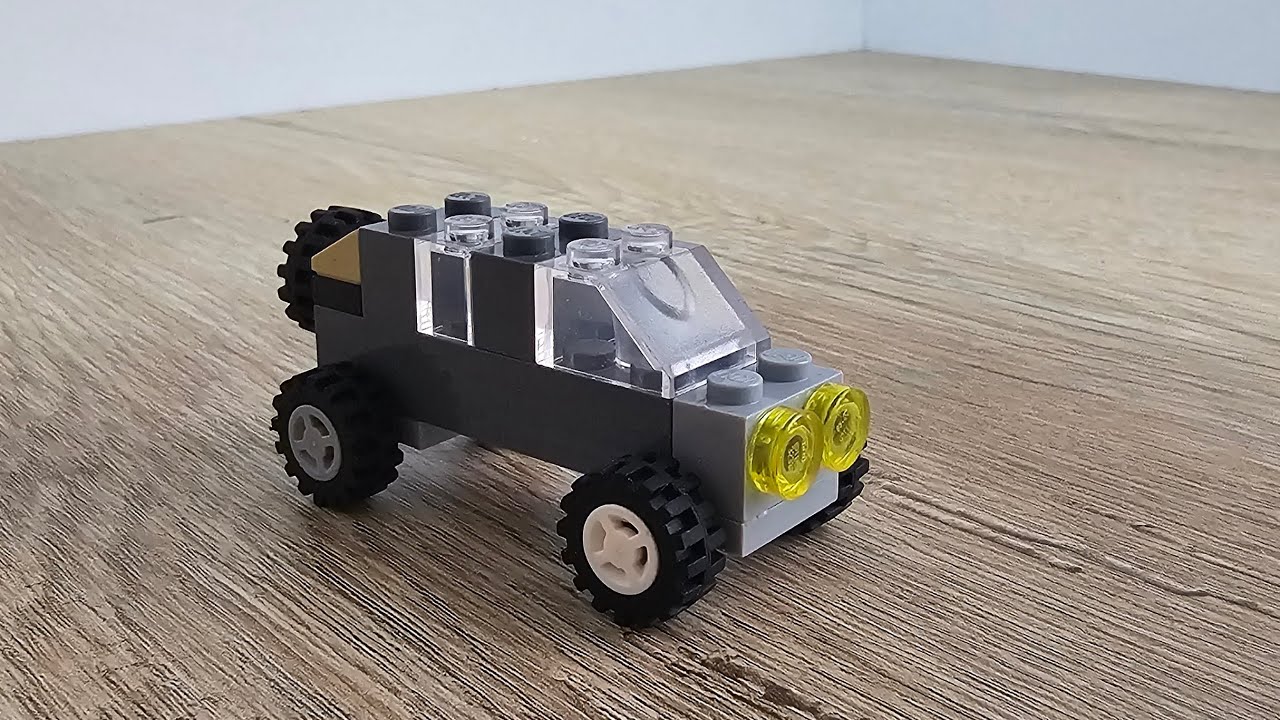 Building a mini LEGO car step by step 🚙 - YouTube