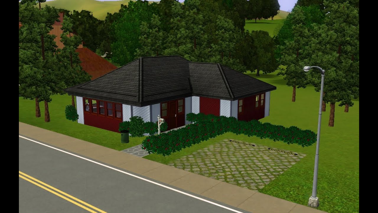 The Sims 3: House Building - Roommates Den (w/ Basement) - YouTube