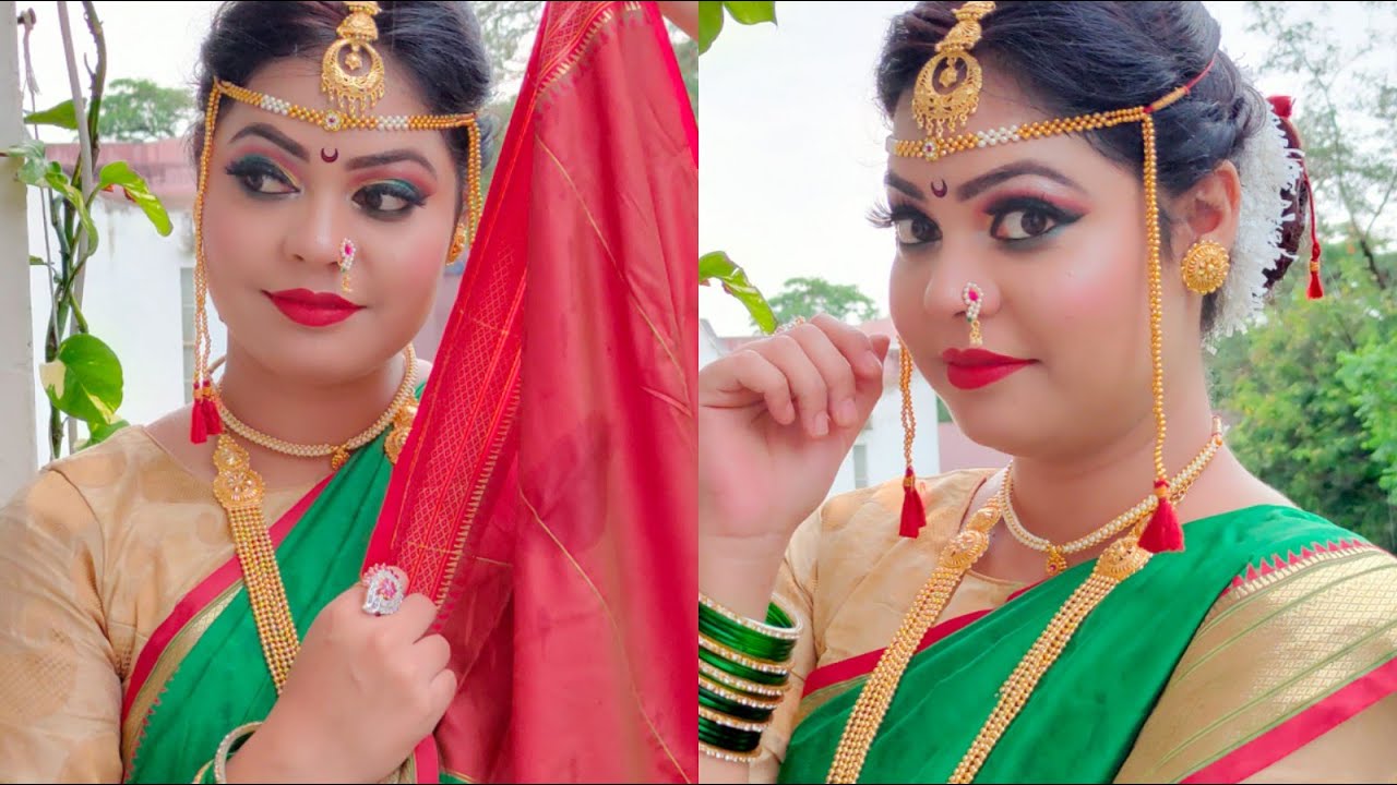 Maharastrian/Marathi Bridal Makeup Look I महारास्ट्रियन / मराठी दुल्हन ...