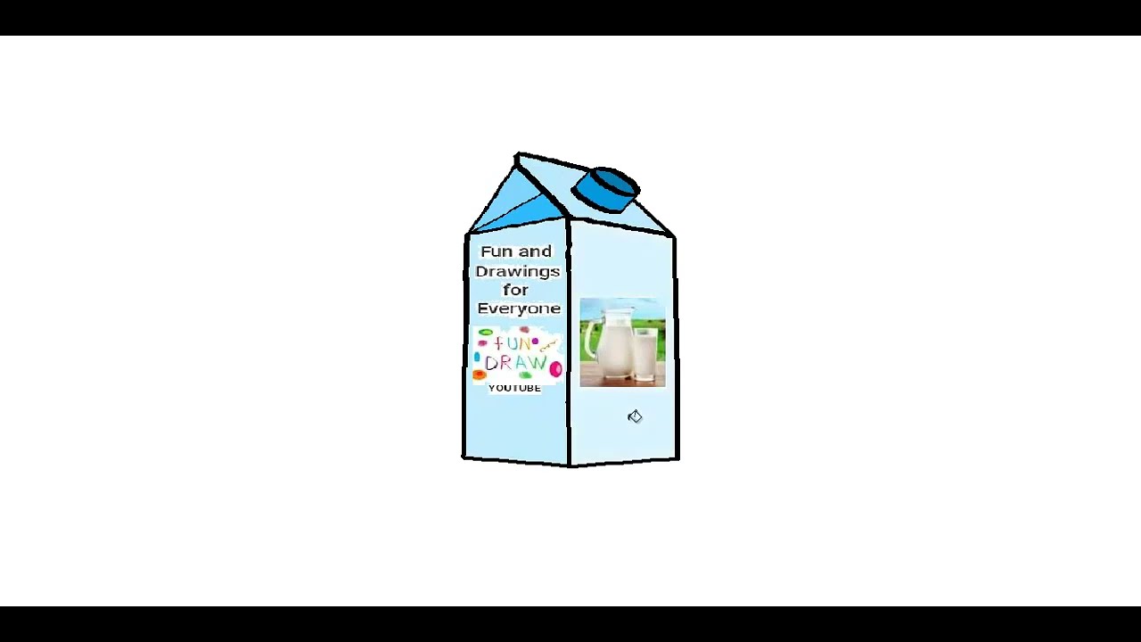 Hoe teken je een melkpak 🥛 - YouTube