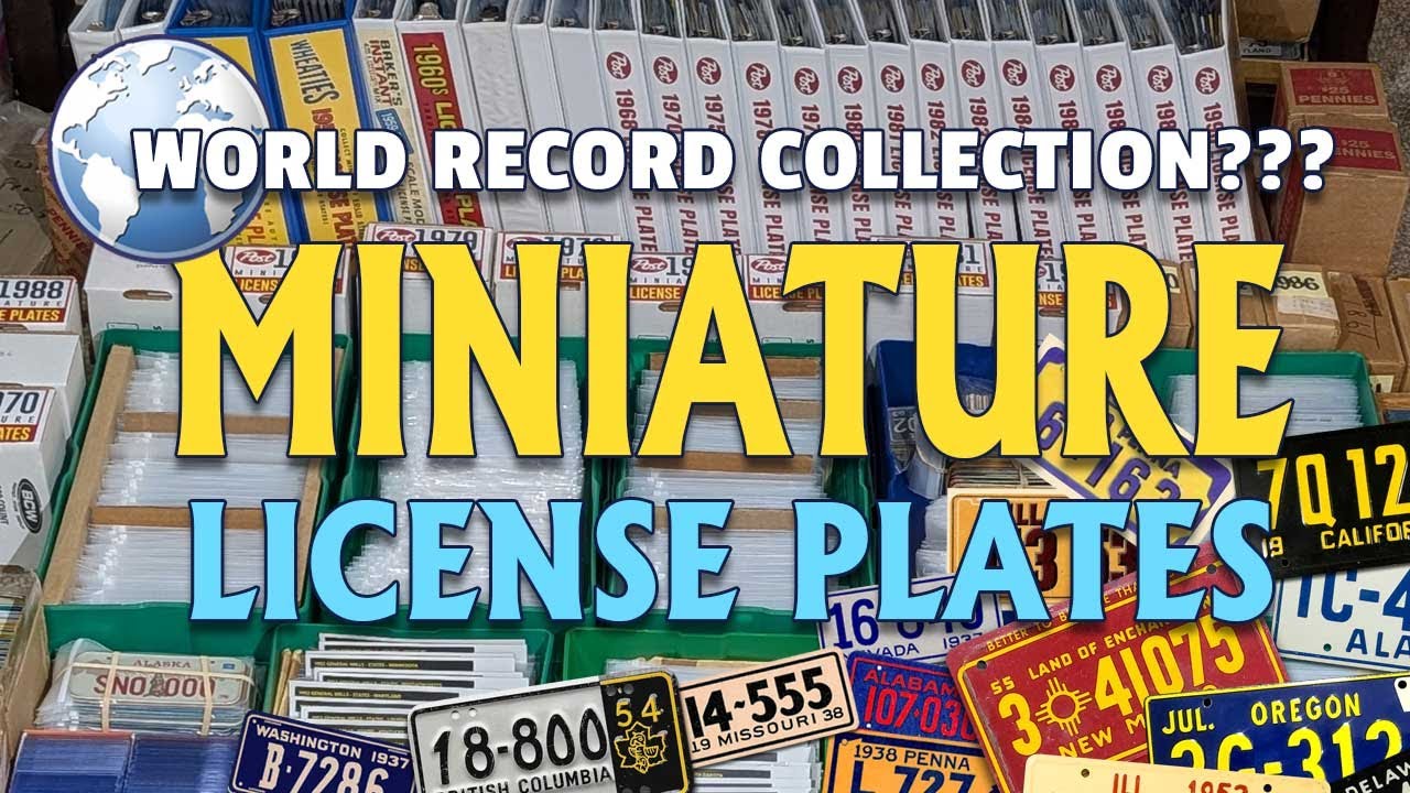 Mini License Plates - The Whole Collection (a record??) - YouTube