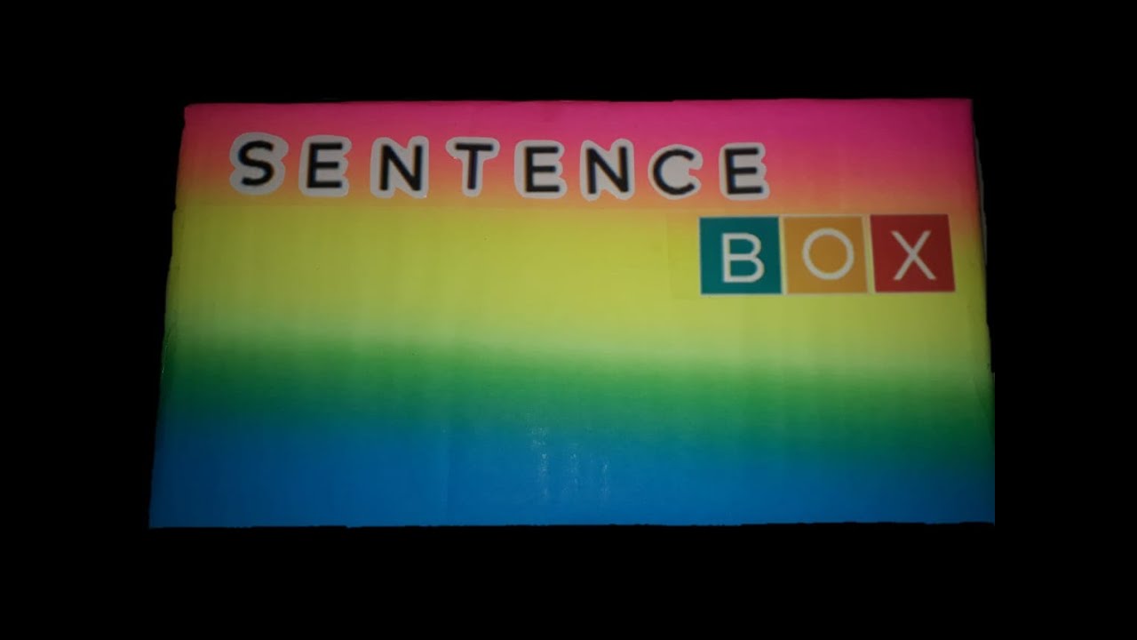 THE PROCEDURES TO PLAY SENTENCE BOX - YouTube