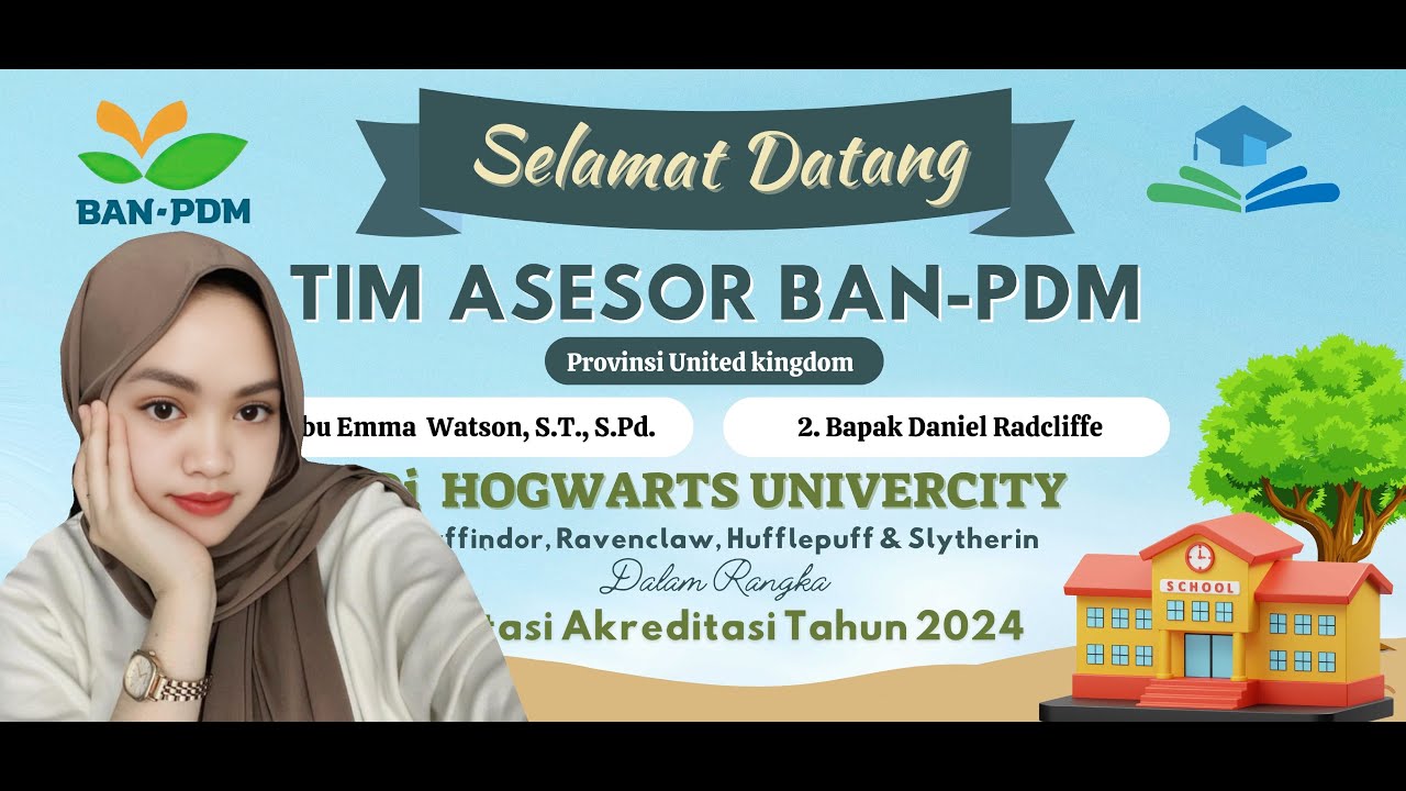 BANNER / SPANDUK Akreditasi Visitasi 2024 ll CANVA DESIGN - YouTube
