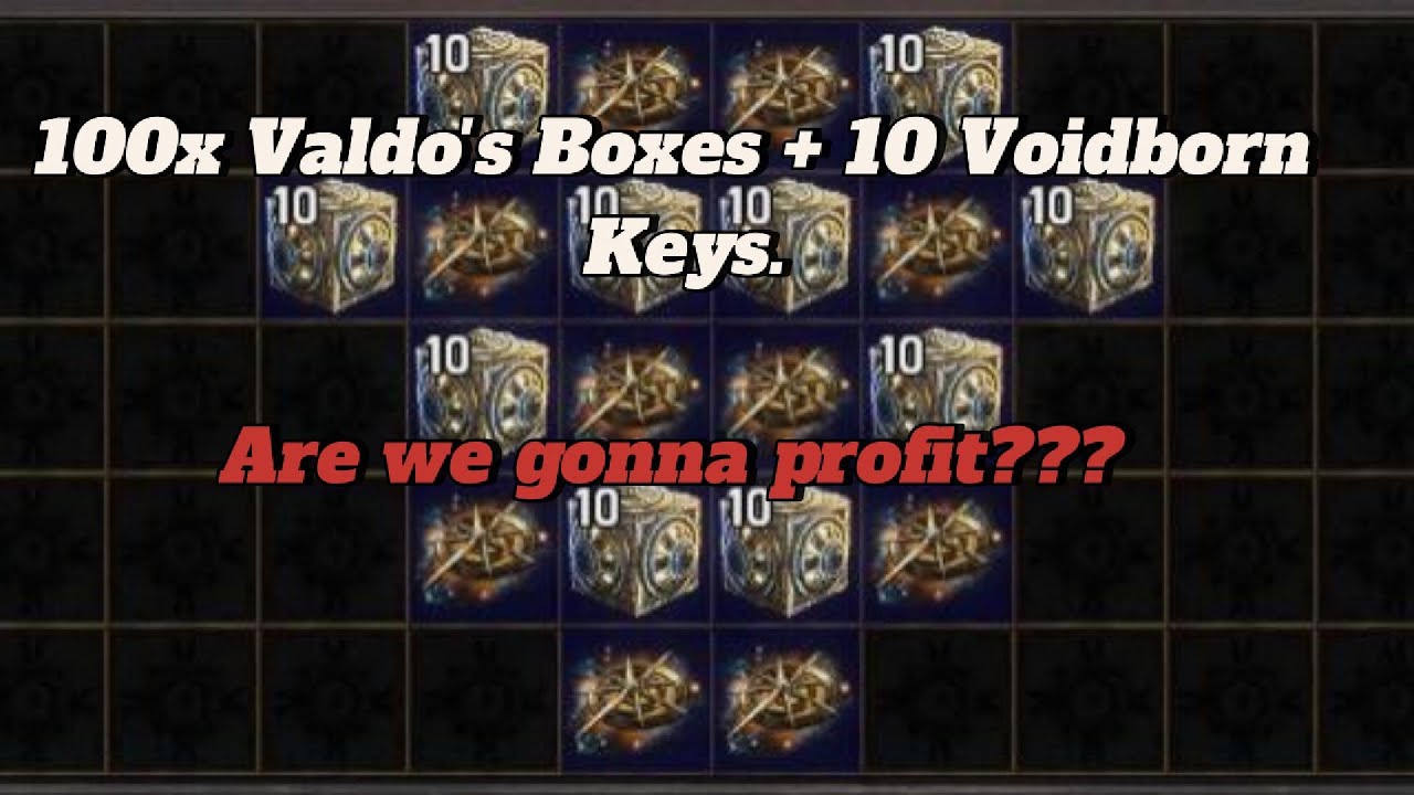 [POE 3.26]Are we gonna profit???100xValdo+10 VoidBorn Reliquary Key ...