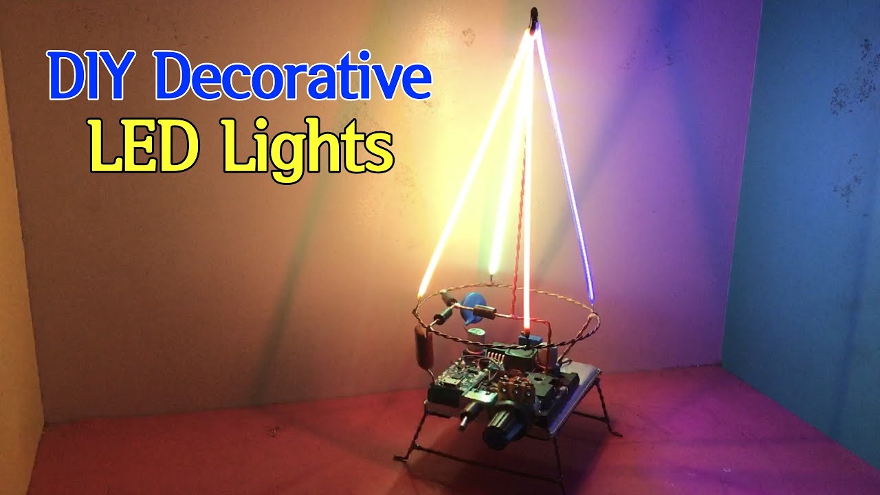 How to Make Simple Decorative Lights Using 3v Edison Led - YouTube