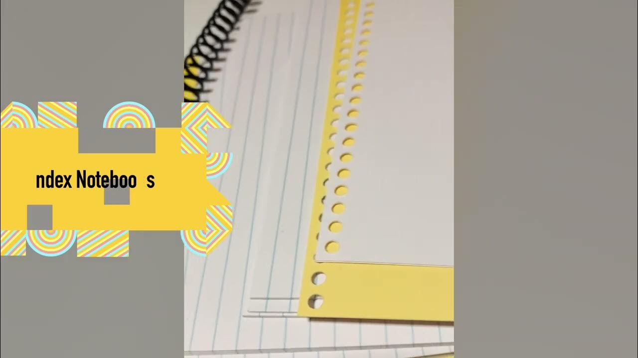 Turning Index cards into Index Notebooks - YouTube