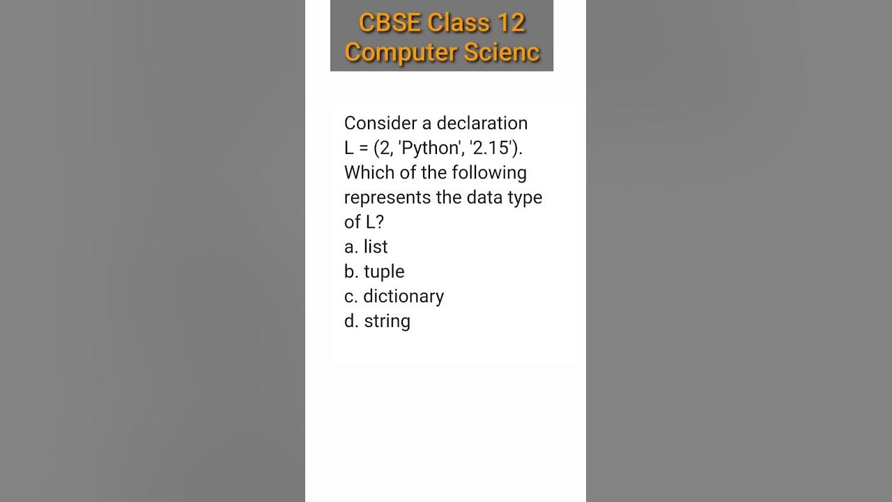 Class 12 Python Programming| CBSE Sample Paper| Class XII Computer Science - YouTube