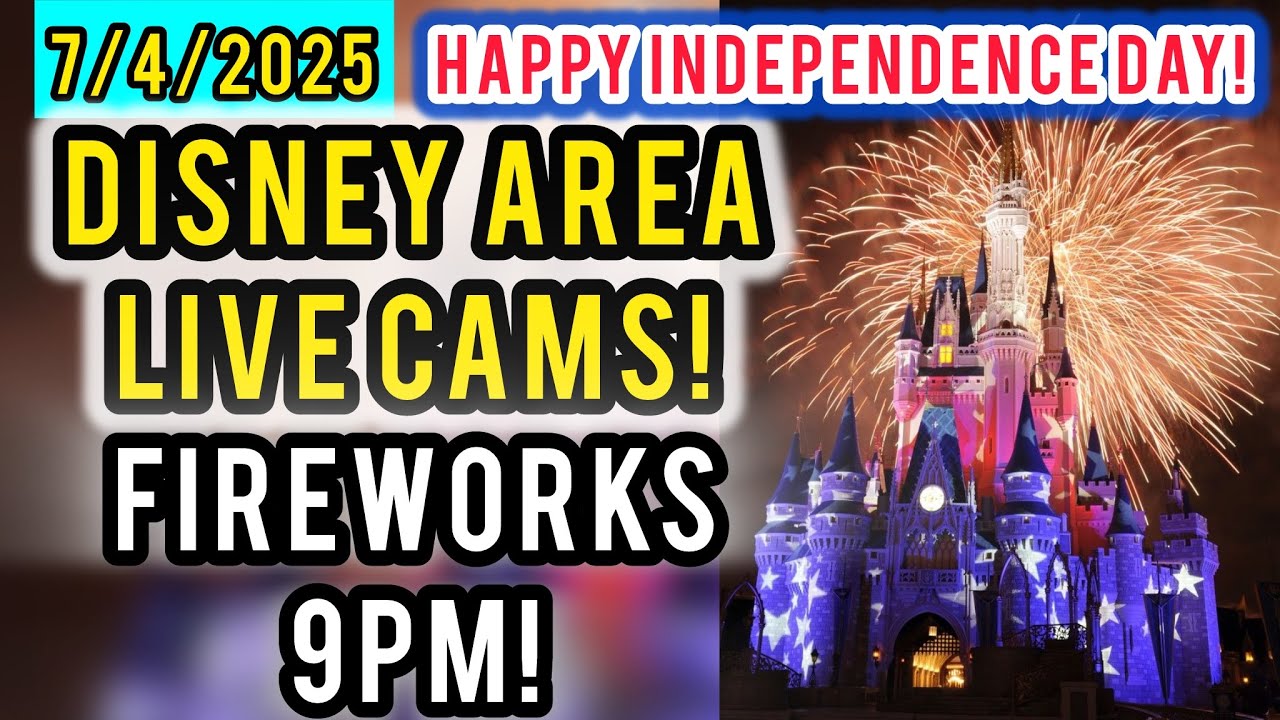 LIVE Disney World Area Cameras! Views + Music + Chat! - HAPPY ...