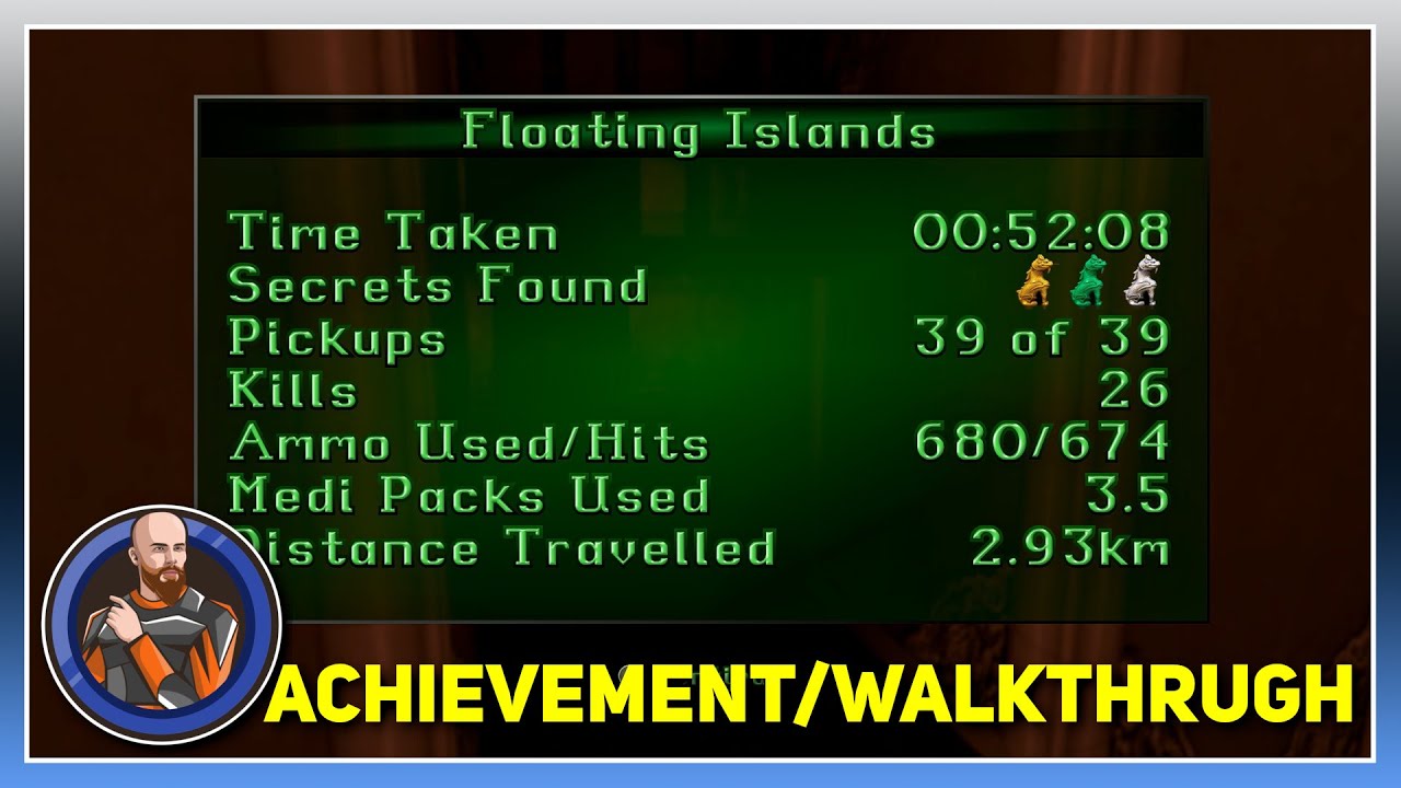 Tomb Raider 2 - floating island - Achievement Walkthrough - YouTube