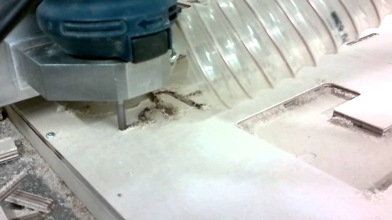 DIY CNC Cutting Plywood - YouTube