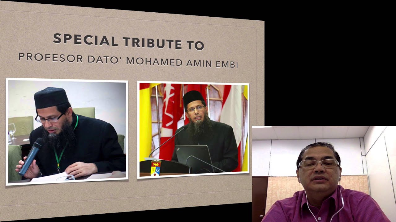 Tribute to Prof Amin (by Prof Hanafi Atan) - YouTube