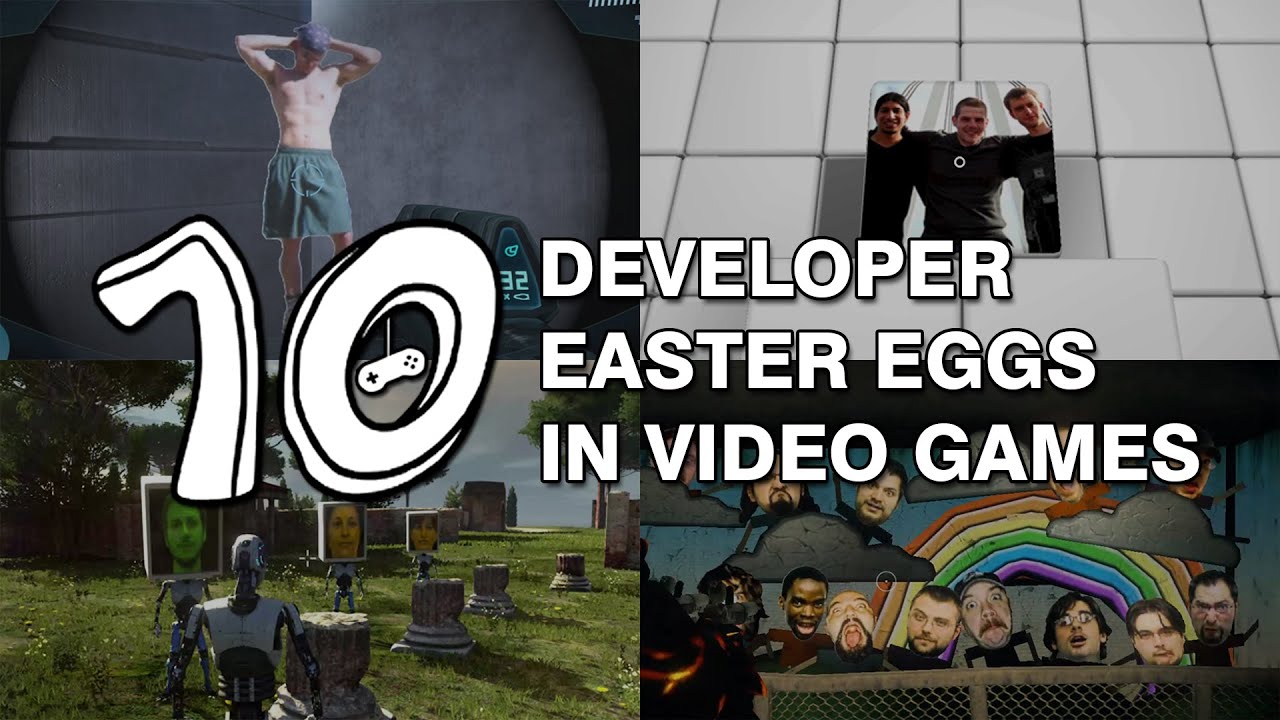 10 Developer Easter Eggs in Video Games - YouTube